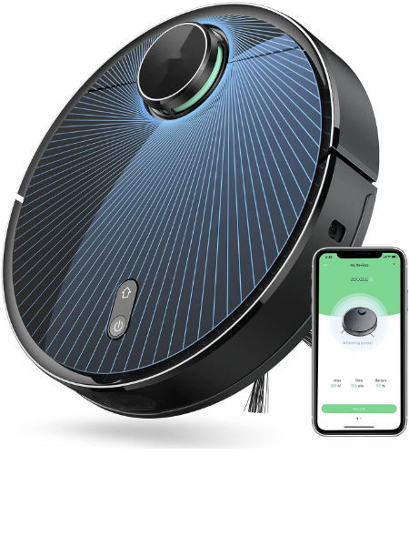 Robot Vacuum and Mop Cleaner Lidar Navigation Wi-fi Compatible with ...