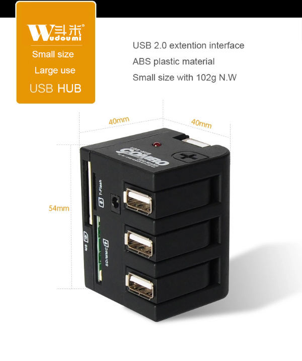 All-in-one USB hub & card reader combos, read/write up to 256gb with MS ...