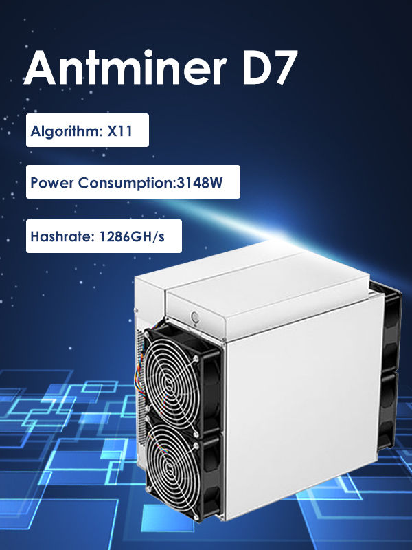 Antminer Bitmain D7 1286 Gh/s Hashrate, D7 X11 Algorithm Blockchain ...
