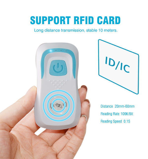 Mini Bluetooth RFID Reader 2D Barcode Scanner HR58, Bluetooth RFID ...