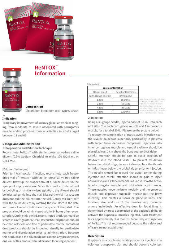 Anti Aging Botulium Toxiin Botullax Meditoxin Nabota Powder Injection ...