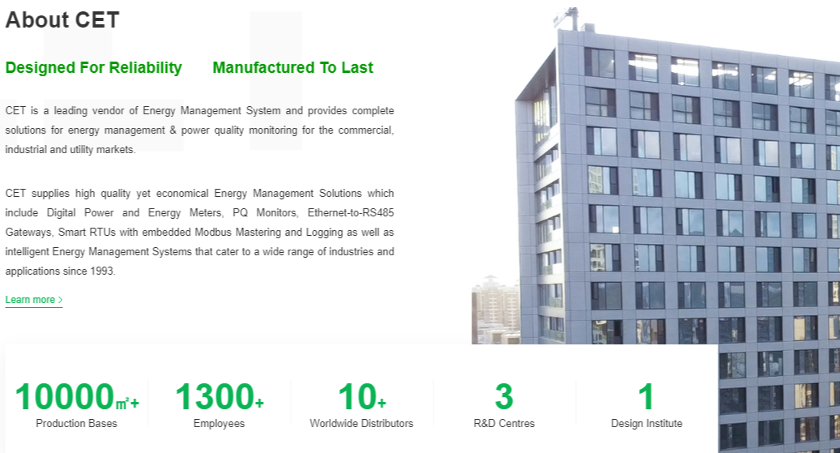 CET Manufacturer Single Phase RS485 modbus energy meter, Electric Meter ...
