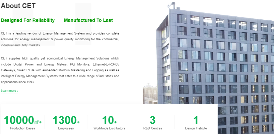 CET Single Phase DIN Rail LCD Multi-Function Kwh Meter Energy Meter ...
