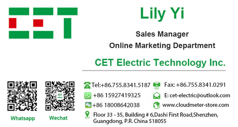 CET Single Phase DIN Rail LCD Multi-Function Kwh Meter Energy Meter ...