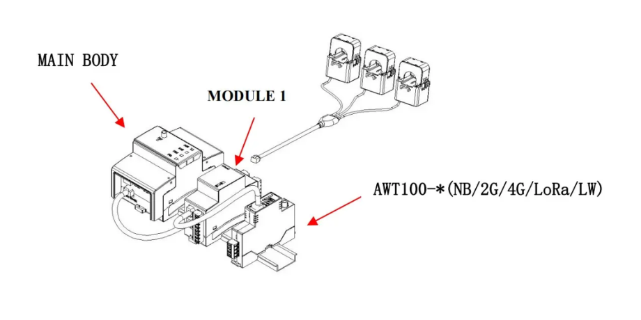 Acrel ADW210 Din Rail LCD Multi channel Optional Programmable Energy ...