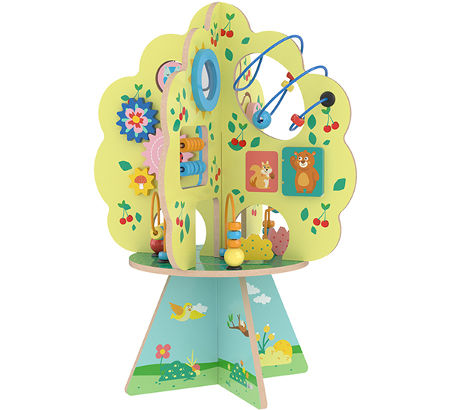 Activity Tree wooden toys Diy Playground Track Game Pretend Play Forest ...