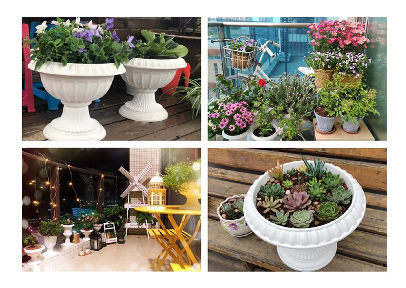 Garden Home Holiday Decorations European-Style Flower Pot Plastic ...