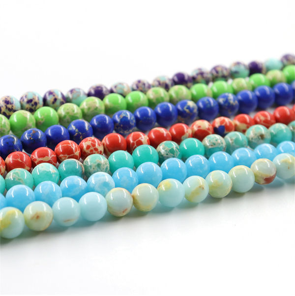Wholesale Hot All Colors Emperor Stone Beads for Jewelry Making DIY ...