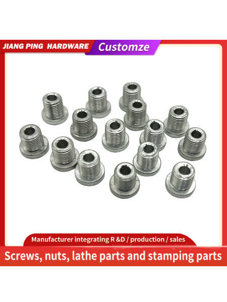 Hexagonal hollow screw custom stainless steel cylindrical cup head via ...