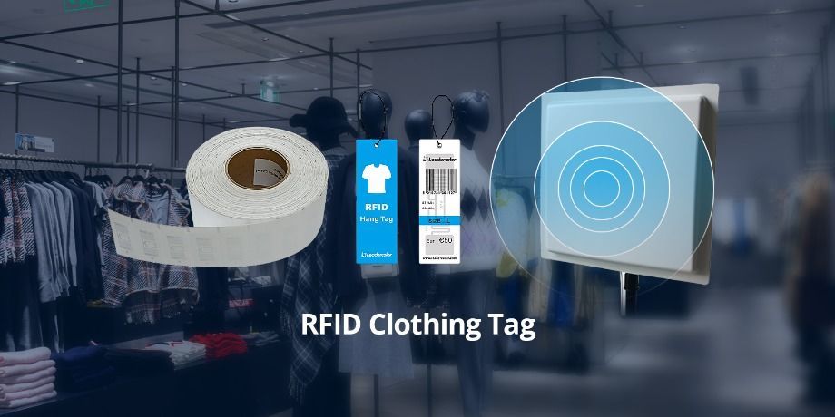 RFID Clothing Tag, szie 70*15mm NXP Ucode 7 chip ISO 18000-6C ...