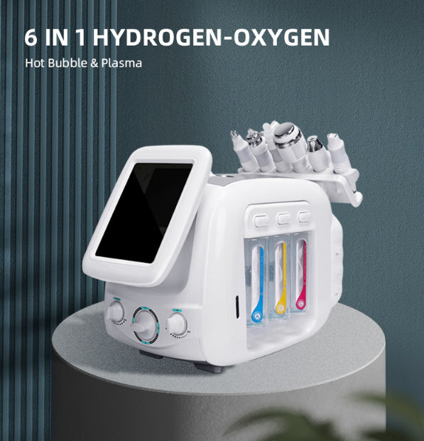New arrival 6 in 1 Hydrogen Oxygen hot bubble facial machine ...
