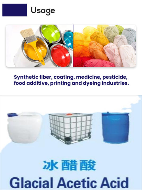 Glacial acetic acid Edible Grade fast delivery glacial acetic acid 99.9 ...