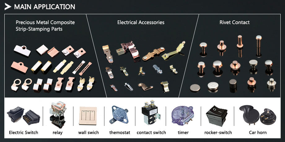 Switch socket part silver contact rivet contact point for relay ...