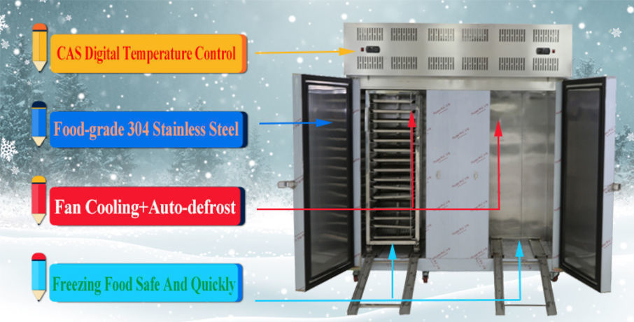 Ice cream seafood meals blast freezer machine, meals blast freezer ...
