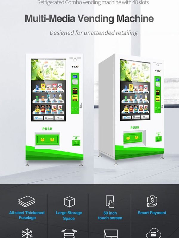 TCN Touch Screen Multimedia Vending Machine Supplier, vending machine ...
