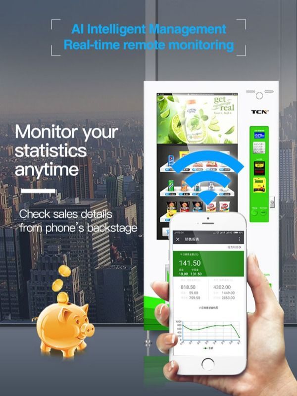 TCN Touch Screen Multimedia Vending Machine Supplier, vending machine ...