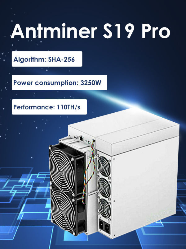 3250W Bitmain Antminer S19 Pro 110T For Asic Bitcoin Machine, Asic Miner S19 Pro Asic Miner S19 ...
