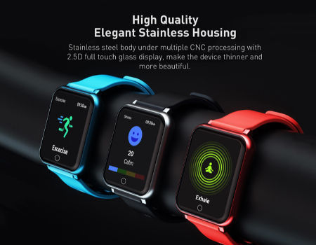 J-Style ECG Blood Oxygen Ce Rohs Smart Watch Band Fitness Tracker, rohs ...