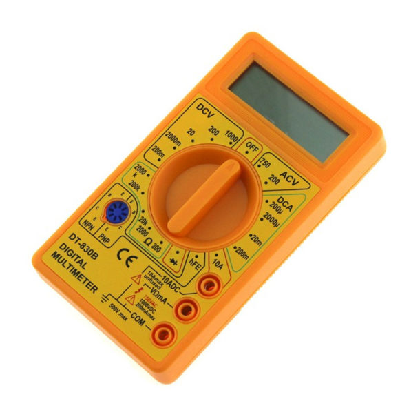 Measuring DC & AC voltage DT830 Pocket Multi Tester Digital Multimeter ...
