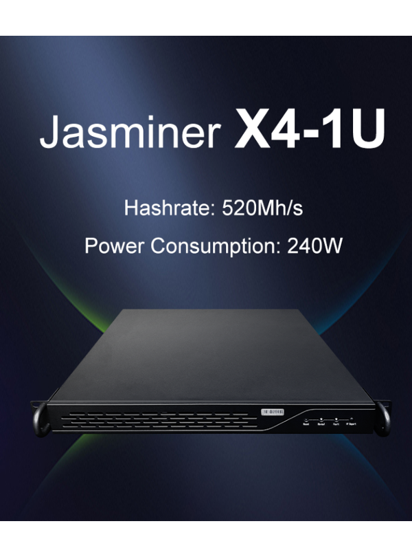 Jasminer X4-1U, X4-1U, from Jasminer mining EtHash algorithm520Mh/s ...