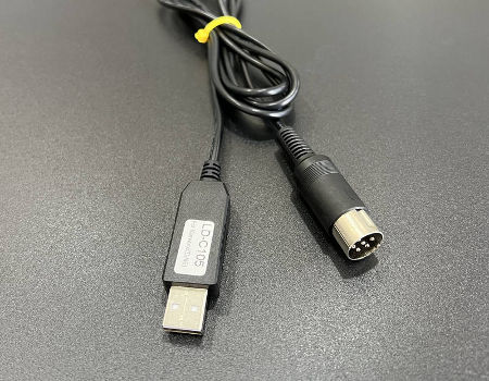 U-CAT Din6 Plug to USB Radio Programmed Cable, U-CAT Radio Cable Din 6 ...