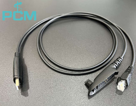 Walkie Talkie Radio Cable for GR300 GP328 GP360 GM338, UV9R-ERA Cable ...