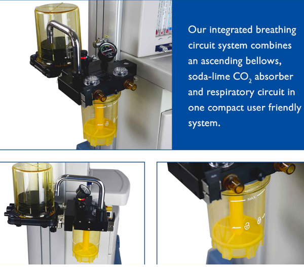 Anesthesia machine with built-in LED alphanumeric display, Medical ...
