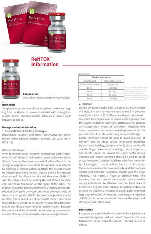 Strong effect botox anti wrinkle botulinum type a toxin injection 50u ...