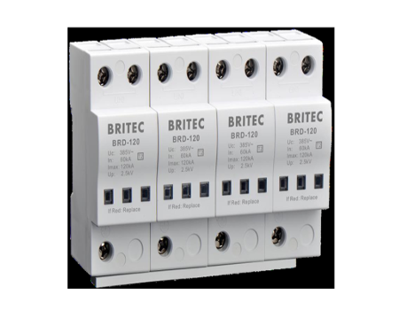 BRD-120 120kA Type 2 Surge Protection Device 4 Pole 3 Phase Surge ...
