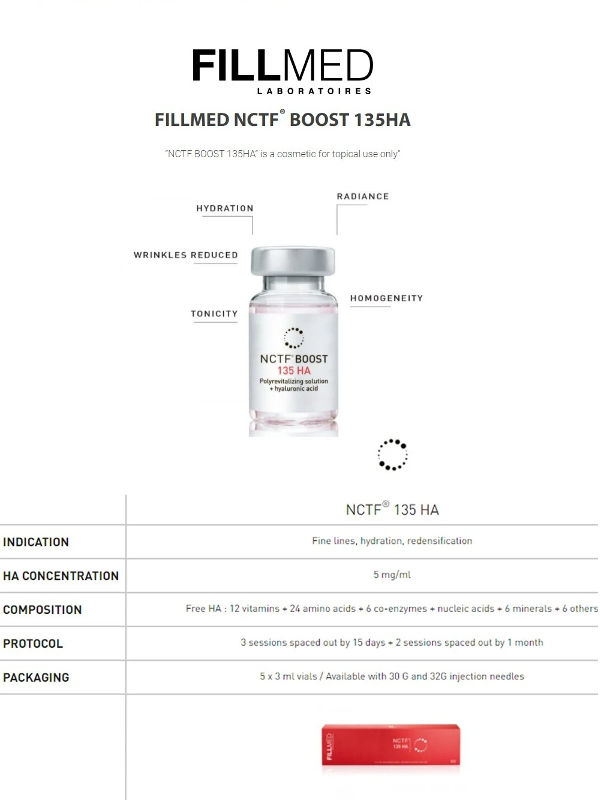Authentic Guaranteed Fillmed Filorga Nctf 135ha 5X3ml Hyaluronic Acid ...