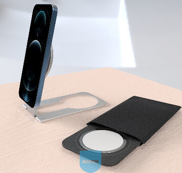 Aero Aluminum Alloy stand for magsafe charger, 3mm thickness, 56g, slim ...