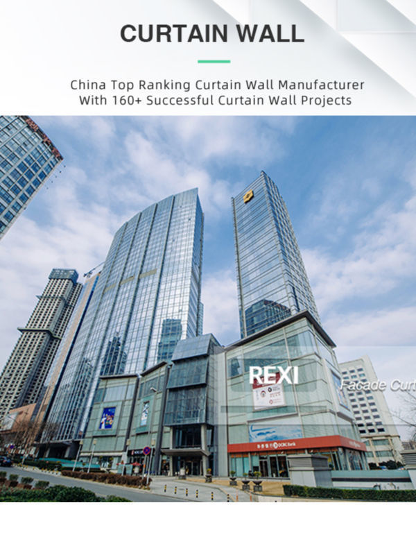 Commercial Residential Exterior Curtain Wall Shopping Mall Hotel ...