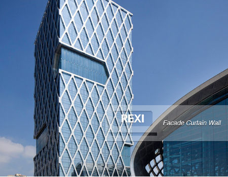 Commercial Residential Exterior Curtain Wall Shopping Mall Hotel ...