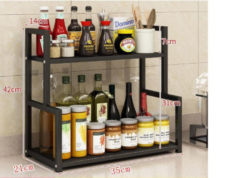 Kitchen rack seasoning rack storage rack household condiment seasoning ...