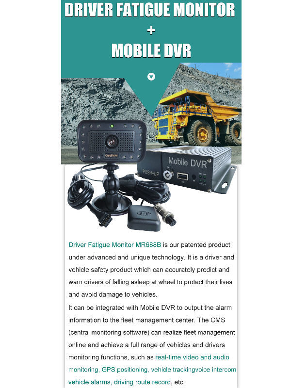 Fleet track mdvr driver looking around+eyes closure sensor+yawning+head ...