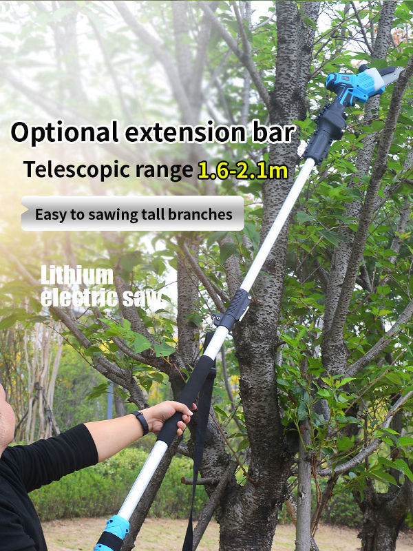 Handheld pole battery operated chainsaw electric saw for high branch ...