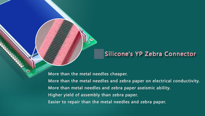 Kaixi LCD Display Silicone Rubber Connector Zebra Connector Silicone LED Strip, zebra connector ...