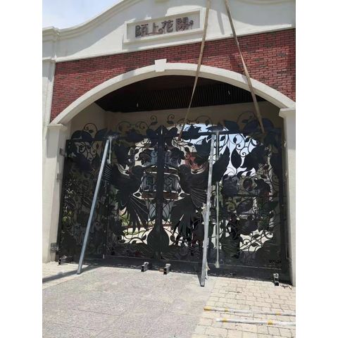 Modern Front Door Grill Design European Style Automatic Modern House