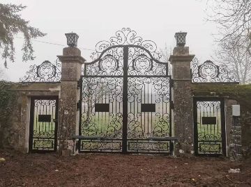 Hench Aluminum Main Gates Court Yard Wrought Iron Luxury Design Front ...