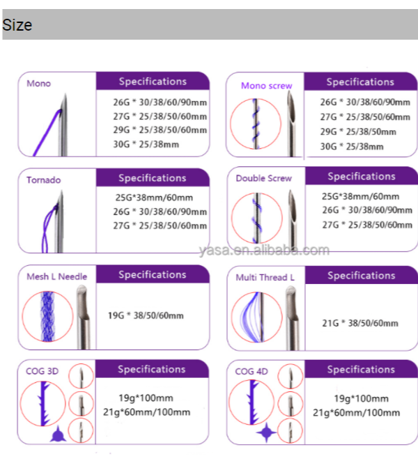 Plla Pcl Fishbone Molding Pdo face-anti aging threads face lifting ...