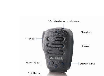 Bluetooth 3.0 BLE Bluetooth Push To Talk Walkie Talkie Shoulder ...
