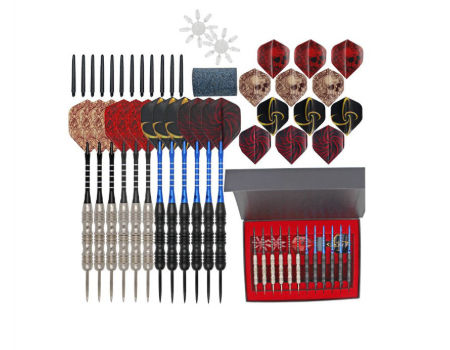 12 Pack Steel Tip Darts Professional Metal Iron Safe Dart, Dart ...