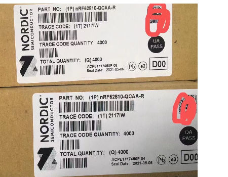 NRF52810-QCAA-R Nordic IC RF TXRX+MCU BLUETOOTH 48VFQFN RF Transceiver ...