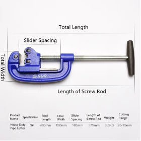 Stainless steel galvanized metal iron heavy pipe cutter for industry ...
