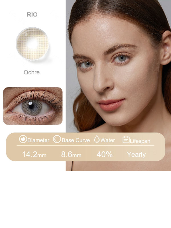 Freshgo RIO yearly contact lenses mel colors eye cosmetic decortation ...