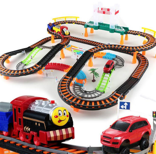 Multi-layer assembled educational toys for children, Train sets Toy ...