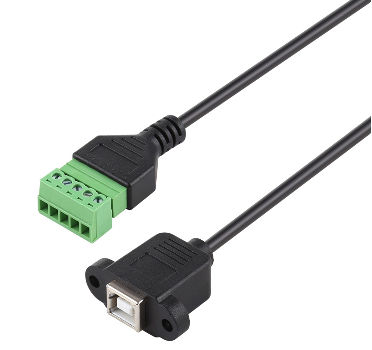 USB 2.0 Type B Screw Terminal Block Cable, usb B screw terminal Type-B ...