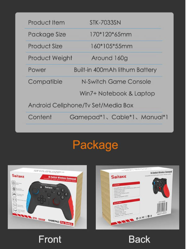 Saitake Stk-7038 ODM/ OEM Factory Game Controller Bluetooth Wireless ...