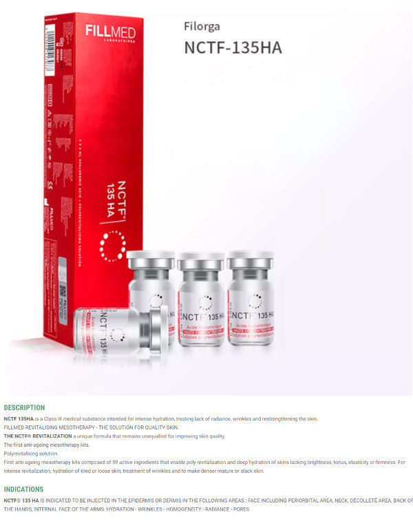 Fillmed NCTF 135HA (5X3ml) FILORGA, fillmed nctf 135ha dermal filler ...