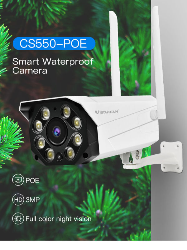 VSTARCAM Bullet IP cameras 300w pixels Voice talk rain and dust proof ...